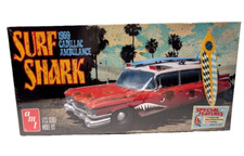 AMT Surf Shark 1959 Cadillac Ambulance 1/25 Scale Model Car Kit (1242 ...