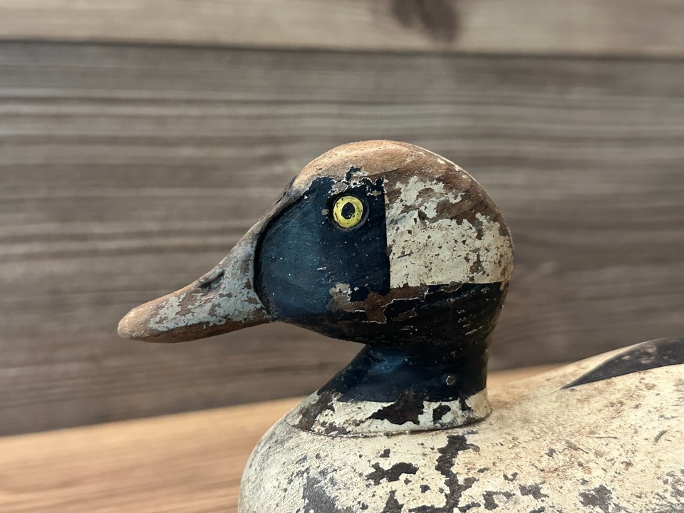 Antique Vintage Wood Duck Decoy **JOHN PAXSON** Bufflehead Drake ...