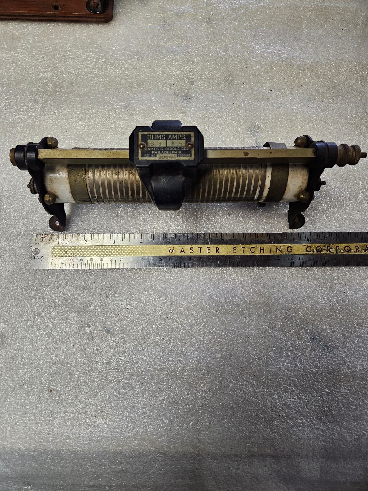 James G Biddle Co. Rheostat , 3.9 Ohm 8.5 Amp , Vintage | eBay