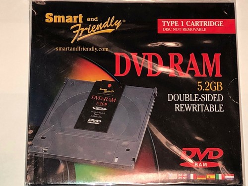 NEW -- 5.2GB DVD-RAM Disc Double-Sided Type-1 Rewritable | eBay