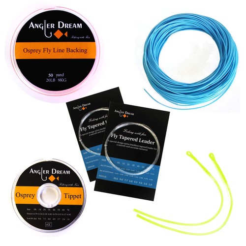Fly Fishing Line Combo WF1/2/3/4/5/6/7/8/9/10F Floating Line Fly Line ...