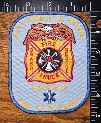 Fort George G Meade Fire Department Crash Rescue Truck Shoulder Patch ...