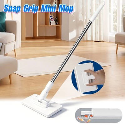 Snap Grip Mini Mop,Zero Touch Mini Mop,No Wash Lazy Mops Wet and Dry | eBay