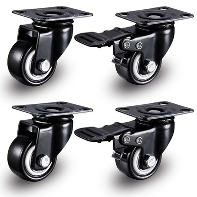 50mm Swivel Castor Wheels 4 X Heavy Duty 200kg Trolley Furniture ...