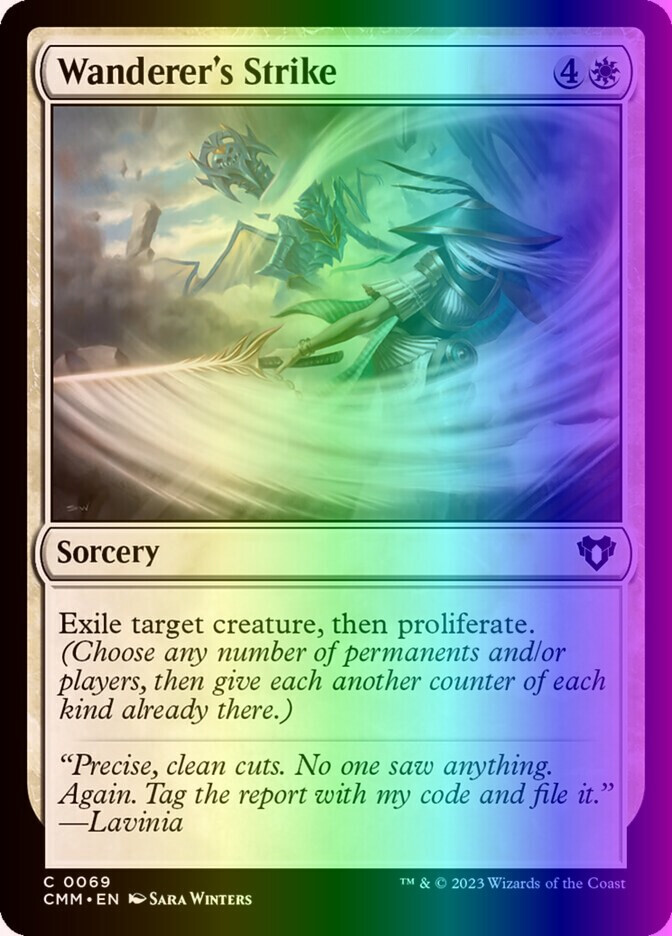 MTG Magic the Gathering Wanderer's Strike (69/1173) Commander Masters ...