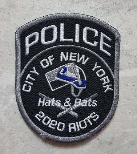 New York City NYPD 2020 Riots Hats & Bats Police patch new condition | eBay