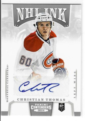 Christian Thomas 2013/14 Panini Autograph Rookie Card I-CT Montreal ...