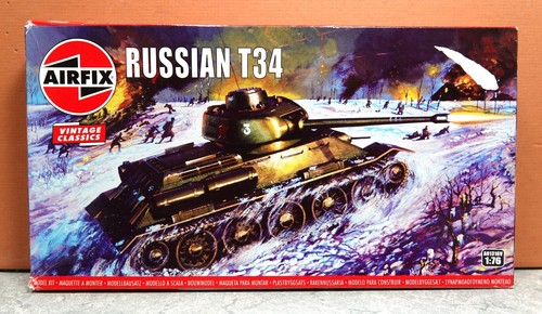 1/76 AIRFIX RUSSIAN T-34 TANK MODEL KIT # A01316V | eBay