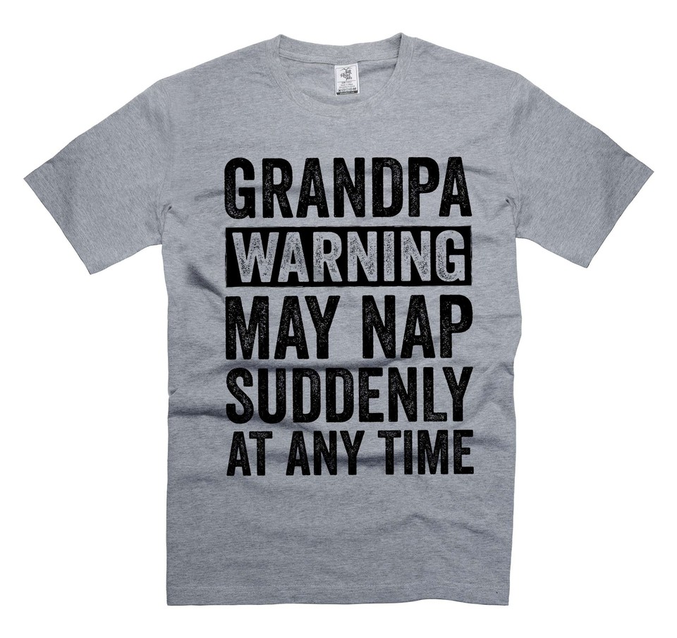 Grandpa Nap Shirt Grandpa Warning T-Shirt Funny Grandpa Gifts Father's ...
