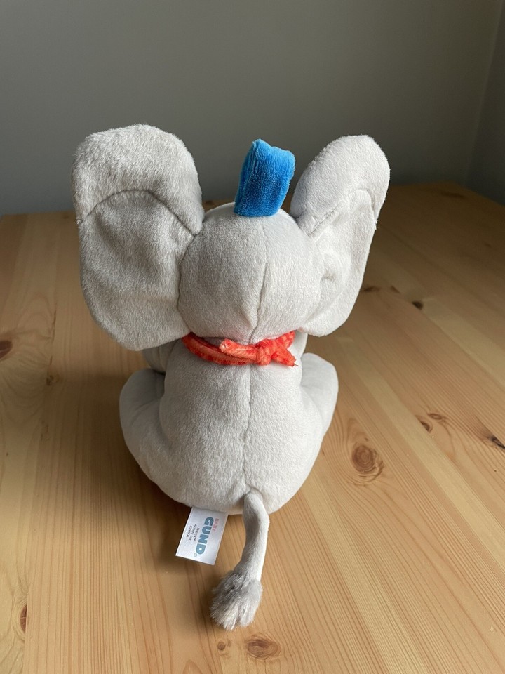 Baby Gund FLAPPY ELEPHANT Activity Plush Rattle Crinkle Chew Teether ...