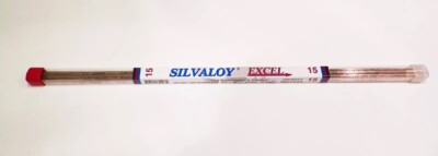 Silvaloy 15 Silver Solder - 15% Silver Brazing Rods 3 RODS 20” Pcs ...