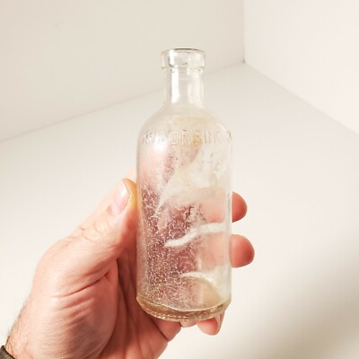 Vintage Absorbine Jr Clear Glass Cork Top Antique Bottle Approx 5" Tall ...