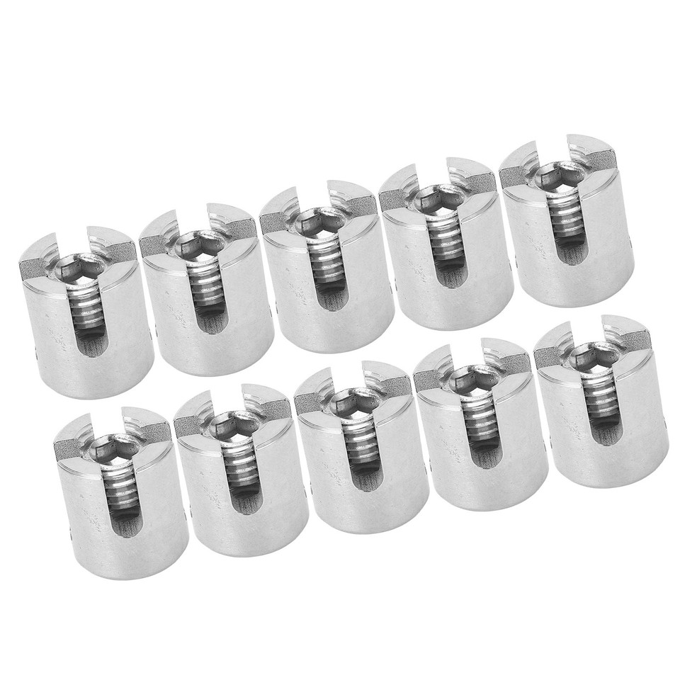 M12 5mm 10Pcs Cross Cable Clamp Stainless Steel Wire Railing Clamp ...