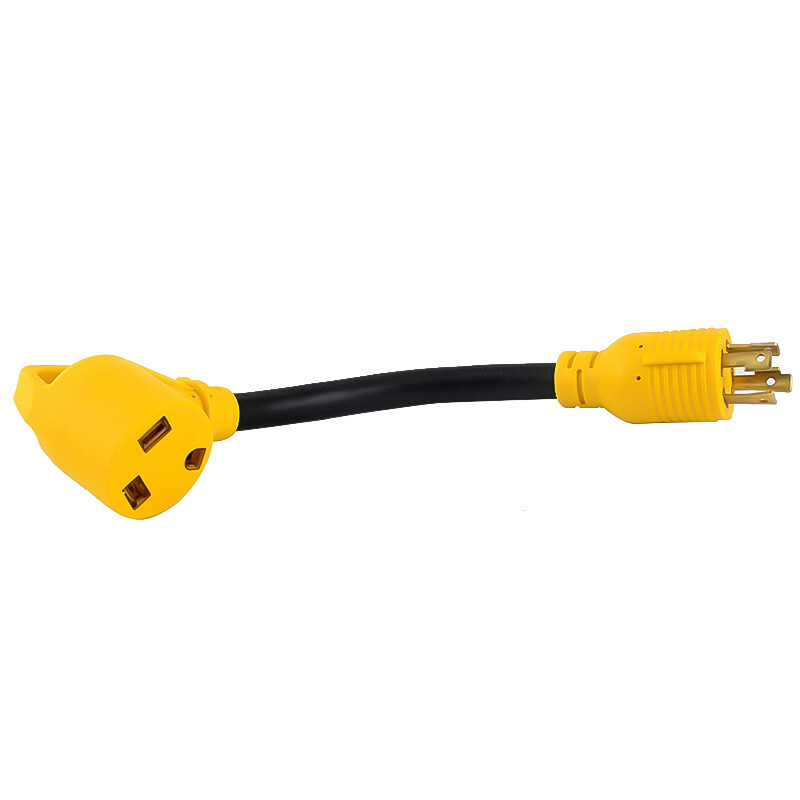 RV Generator Plug Adapter Cord For Trailer Camper 4 Pole 30 Amp to 30 ...