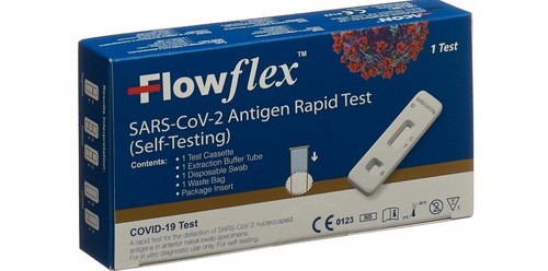 5x Covid-19 Flowflex Rapid Antigen Lateral Flow Covid 19 Home Test 01. ...