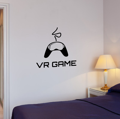 Wall Decal Virtual Reality VR Game Glasses Helmet Vinyl Sticker (ed1140 ...