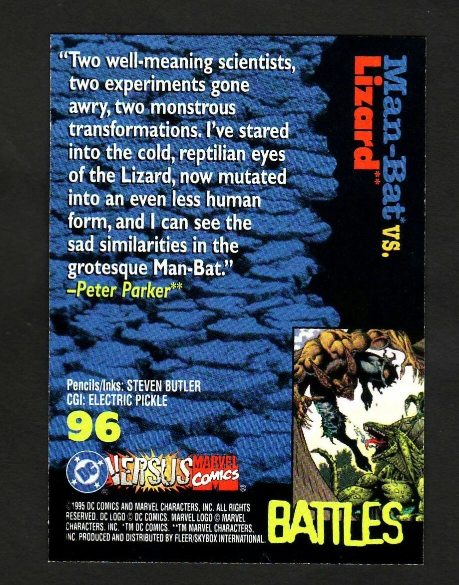 The Lizard Vs Man Bat