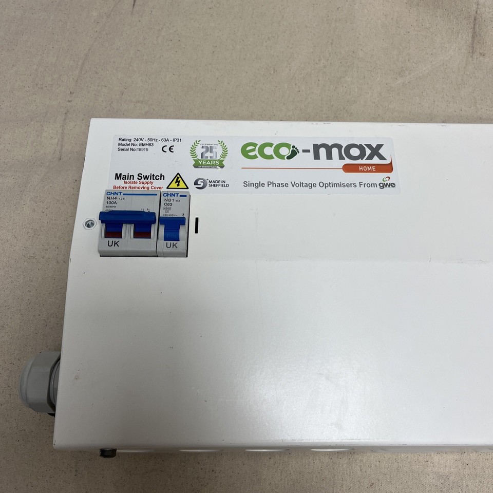 Eco Max Home 240v - 50hz - 63A Voltage Optimiser EMH63 | eBay