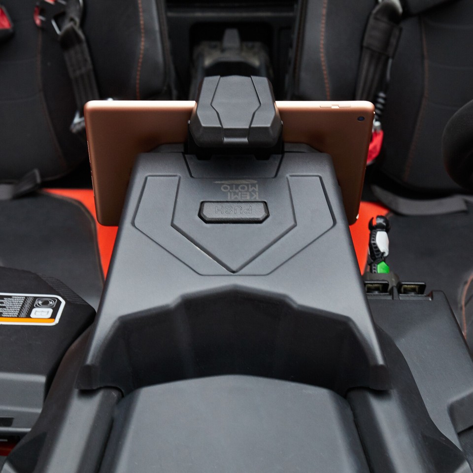 KEMIMOTO Tablet Electronic Device Holder w/ Storage For Can Am Maverick ...