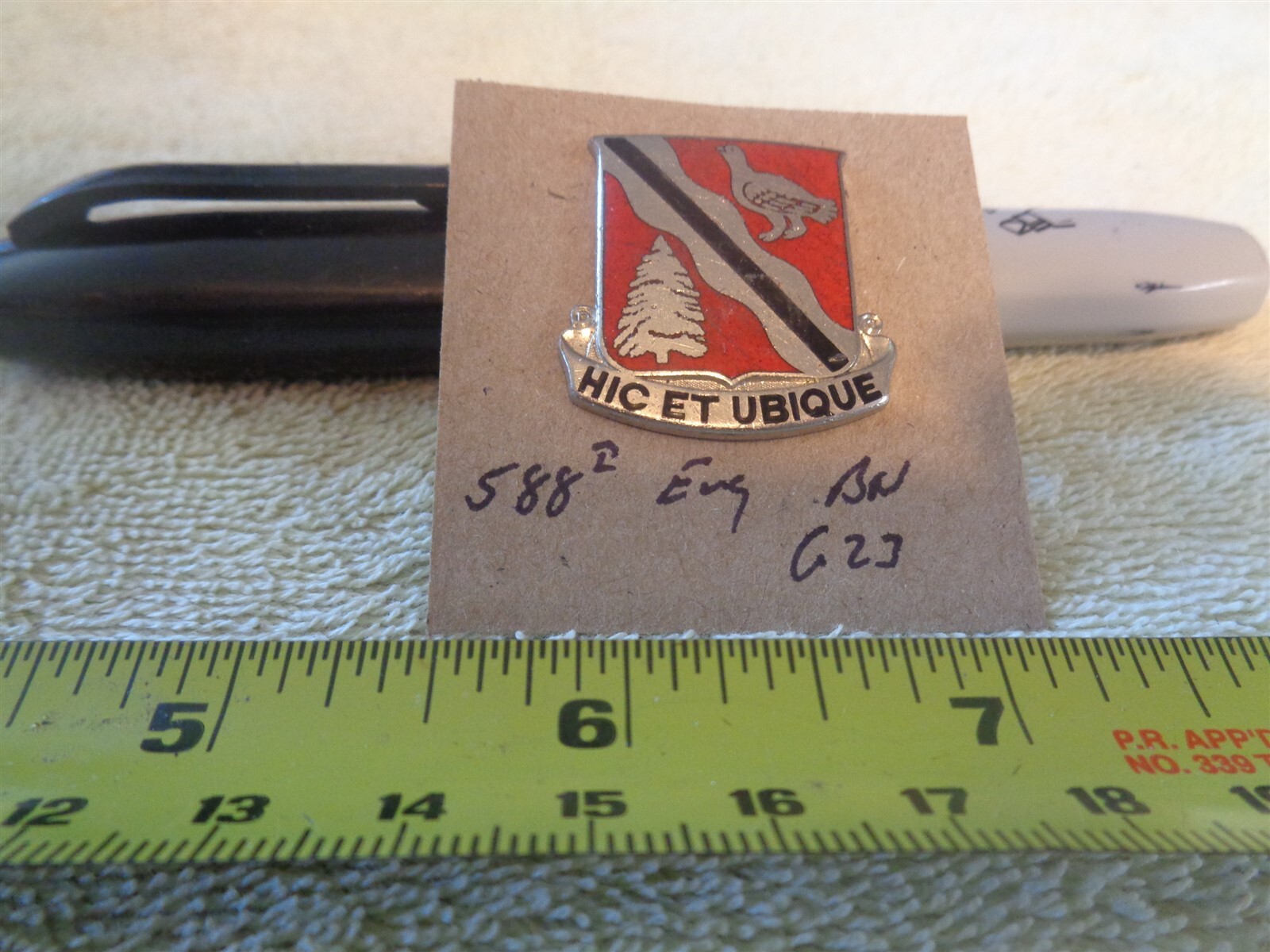 588th Engineer Battalion G23 Unit Crest, DI, DUI (DRAW#J9) | eBay
