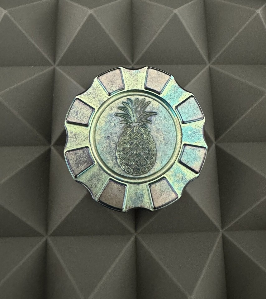 HiTex Gear - Ti HiTex Poker Chip - Blue Anodized Aloha & Pineapple W ...