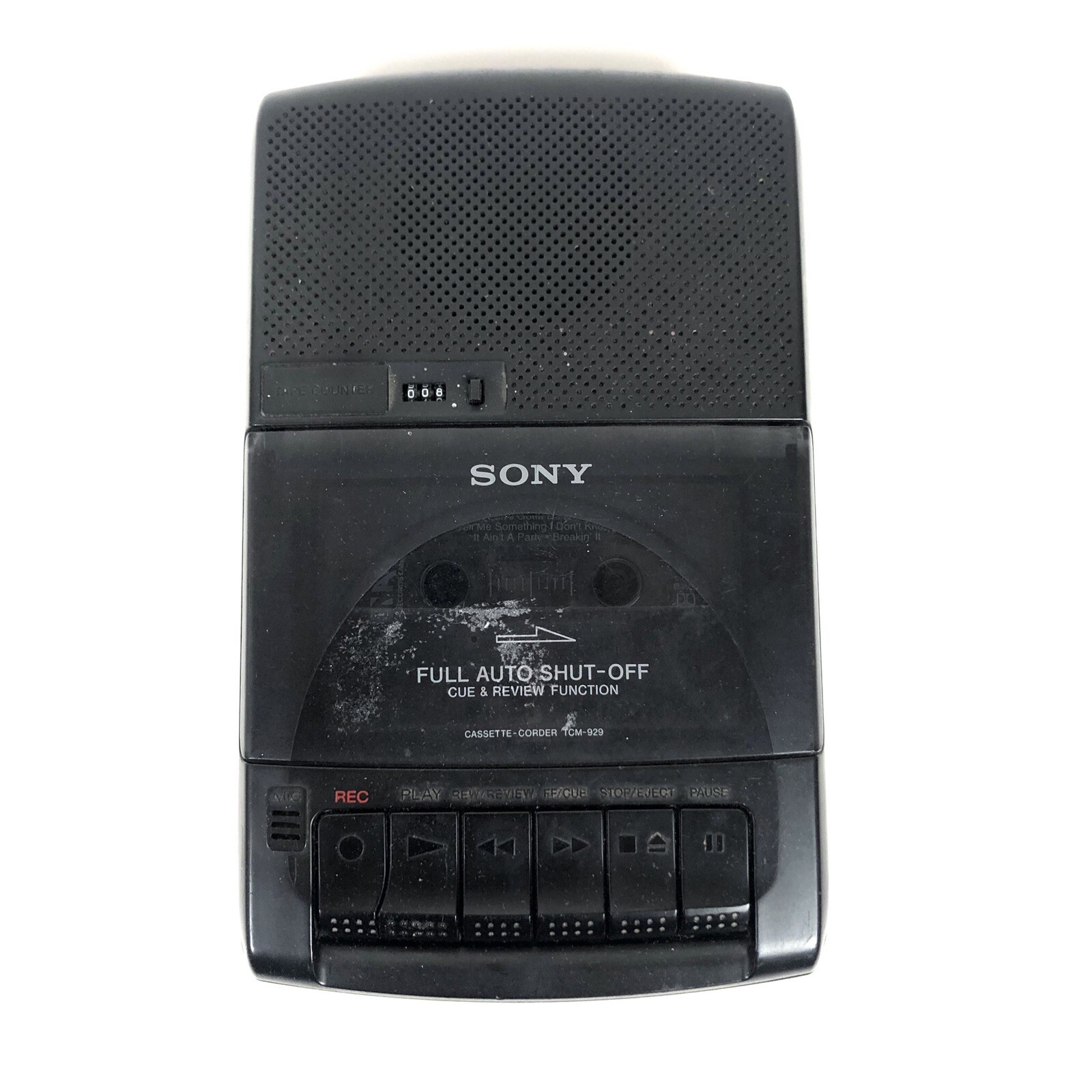 Sony TCM 929 Cassette Corder Portable Tape Recorder Player TESTED | eBay