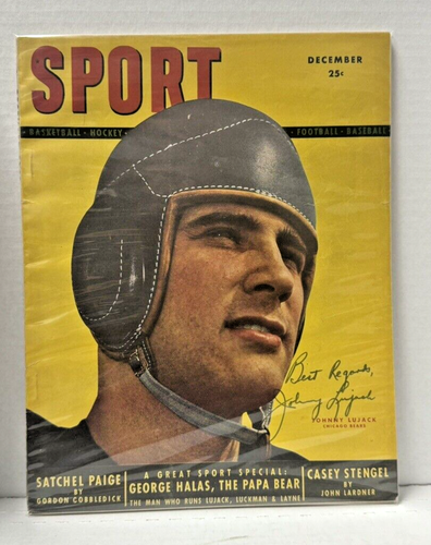 Sport Magazine Dec 1948 Autographed Johnny Lujack Chicago Bears - NO ...