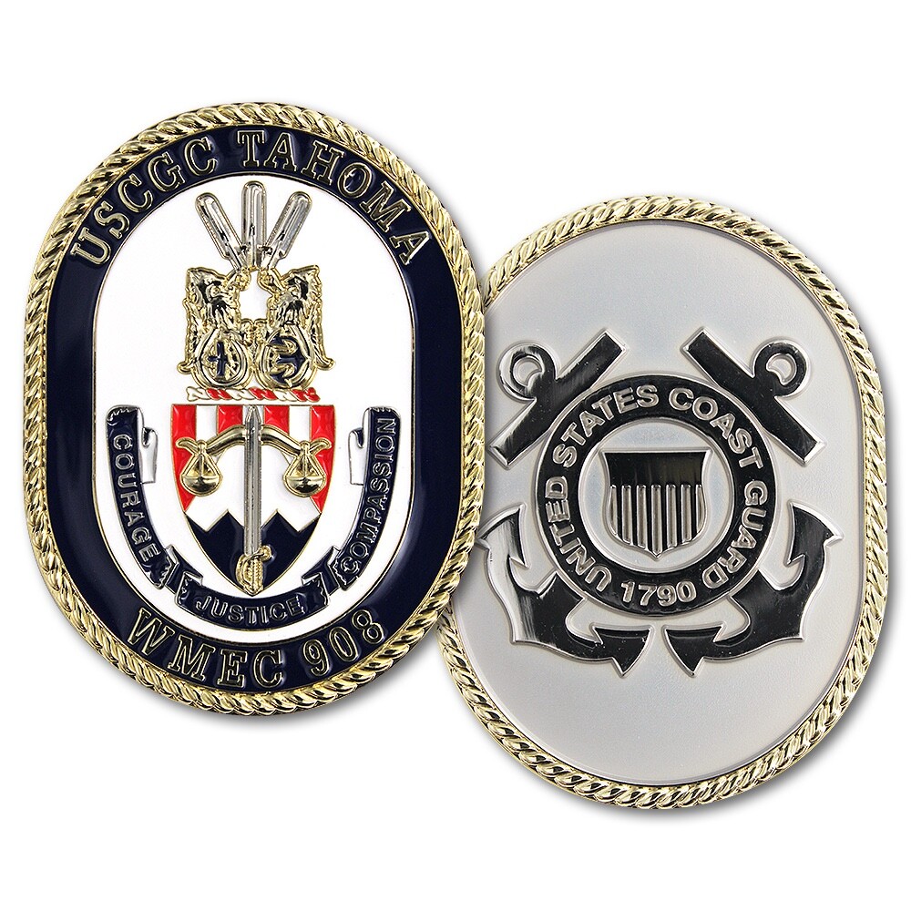 United States Coast Guard Cutter USCGC Tahoma WMEC 908 Challenge Coin ...