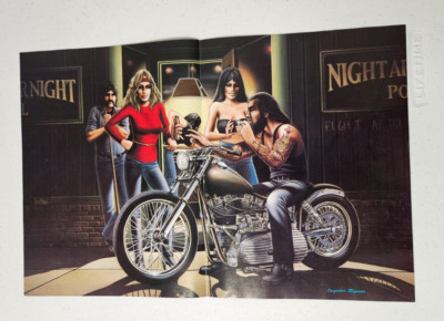 David Mann 11x16" motorcycle poster from Easyriders magazine November ...
