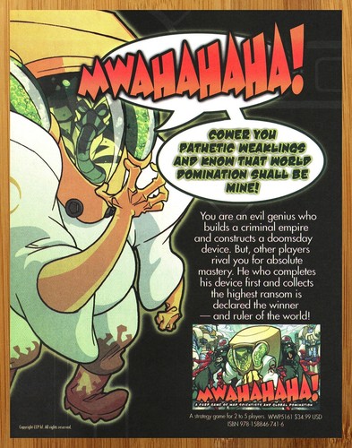 2006 Mwahahaha! Board Game Vintage Print Ad/Poster Mad Scientist Promo ...