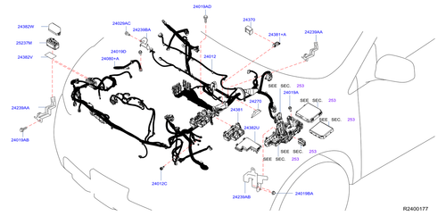 Nissan/INFINITI 24011-9TG0A Engine Wiring Harness | eBay