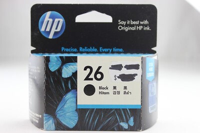 HP Genuine #26 BLACK Ink Cartridge- Deskjet 5 out of date or expired ...