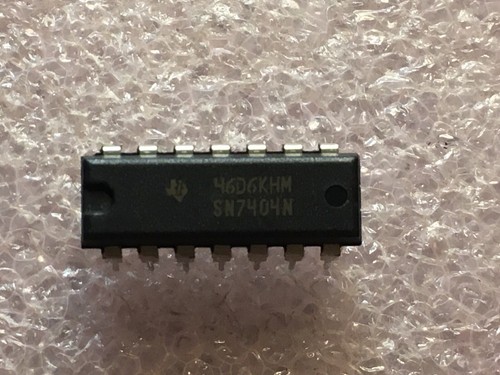 SN7404N IC BIPOLAR 6-ELEMENT INVERTER DIP 14 PIN TEXAS INSTRUMENTS (LOT ...