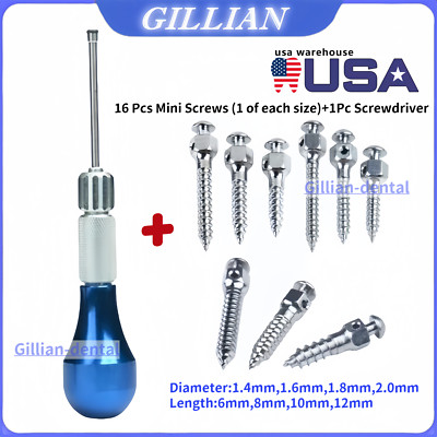 Dental Ortho Titanium Micro Implant Mini Screws With Self-Drilling ...