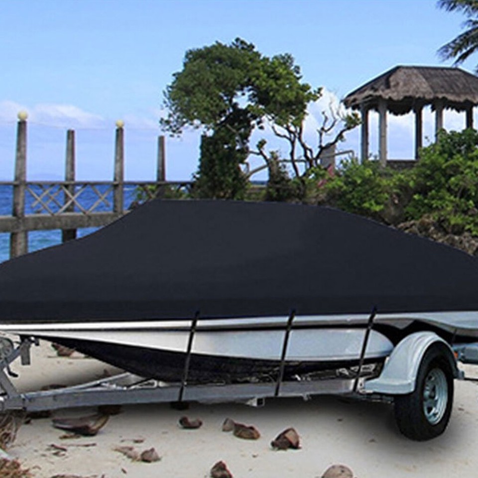 Boat Cover 11-22ft V-Shaped Yacht Dust Cover Rainproof Boat Cover C1B5 ...