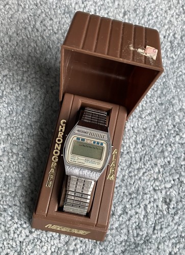 Men's Vintage 1980s Nelsonic LCD Digital Watch In Original Box Kmart ...