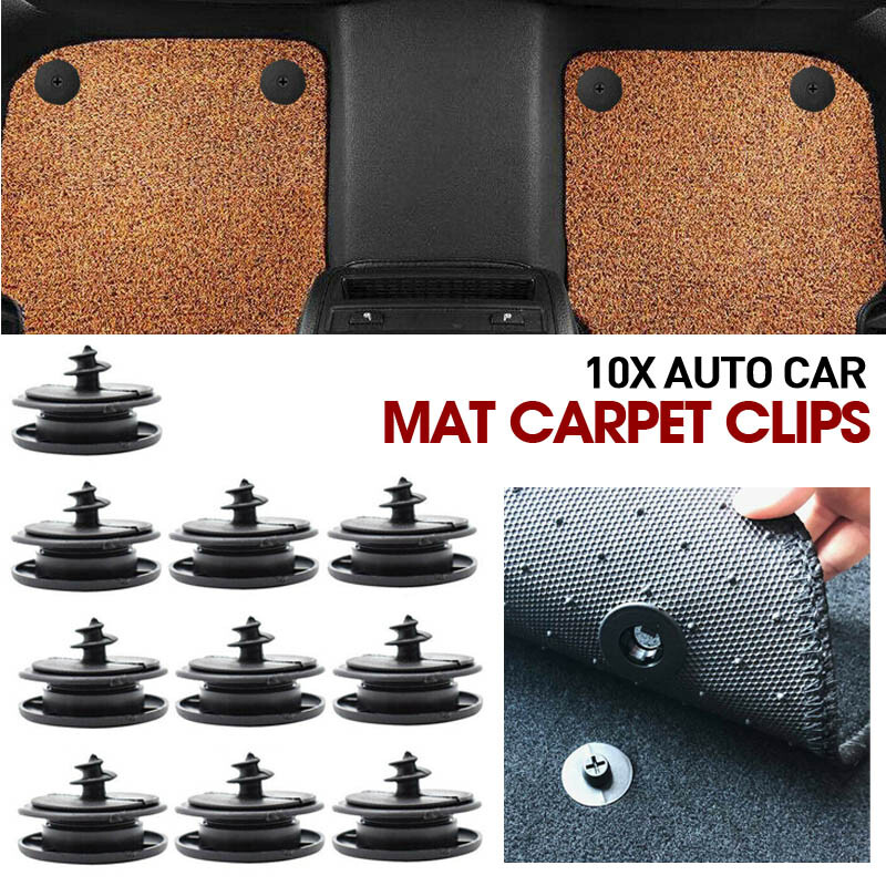10pcs Car Floor Mats Anti-Slip Clips Hooks Carpet Fixing Grips Clamps ...