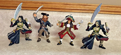 Papo Pirate Skeleton with Sword & Pistol Red Beard & Captain Hook ...