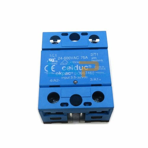 1PCS New For Celduc SO967460 Solid State Relay 75A 24-600VAC Free ...