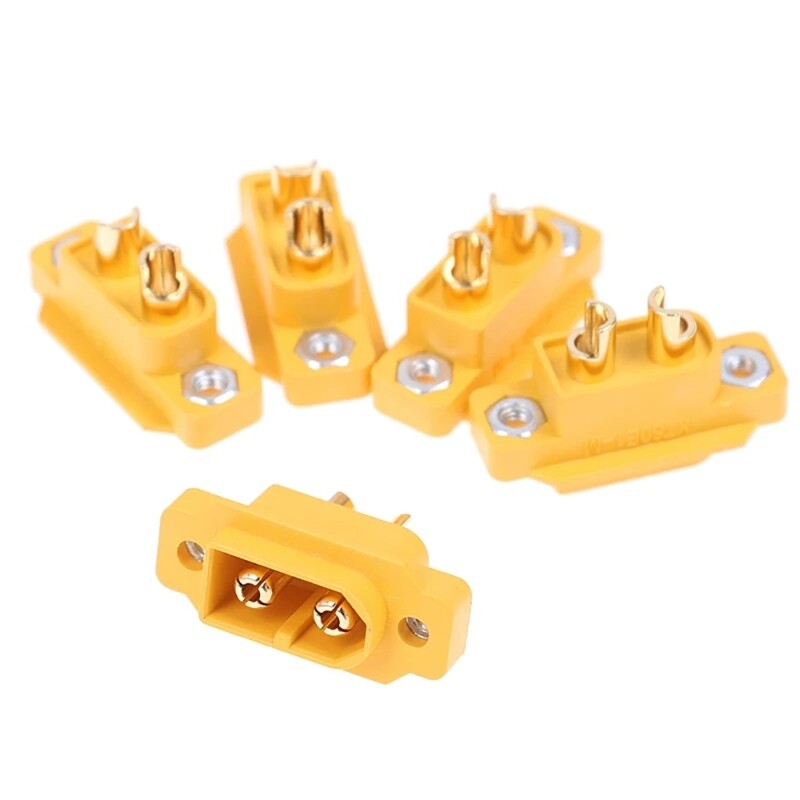 5Pcs Connector Plug XT60E1-M XT60 Male DIY Plug For Aircraft Helicopter ...