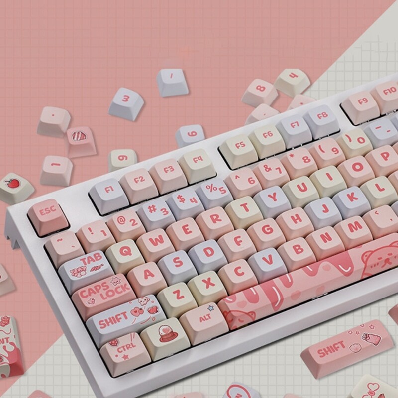Keycaps 133PCS Creamy Keycaps XDA Profile Full Set Keycap DyeSubbed ...