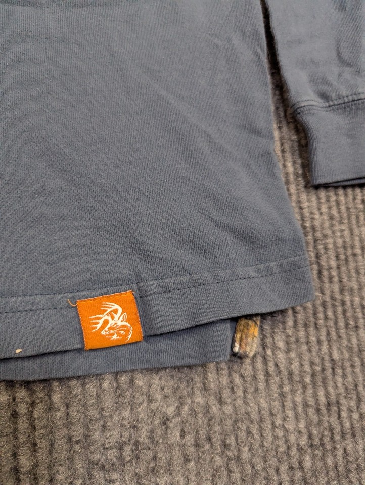 Legendary Whitetails Shirt Mens Large Slate Blue Big Logo Buck Deer ...