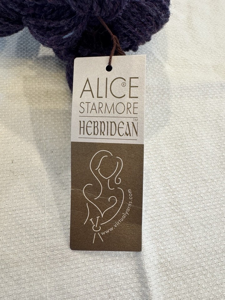 3 Hanks Alice Starmore Hebridean 100% New Wool, Purple Color | eBay