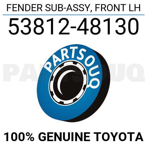 5381248130 Genuine Toyota FENDER SUB-ASSY, FRONT LH 53812-48130 | eBay