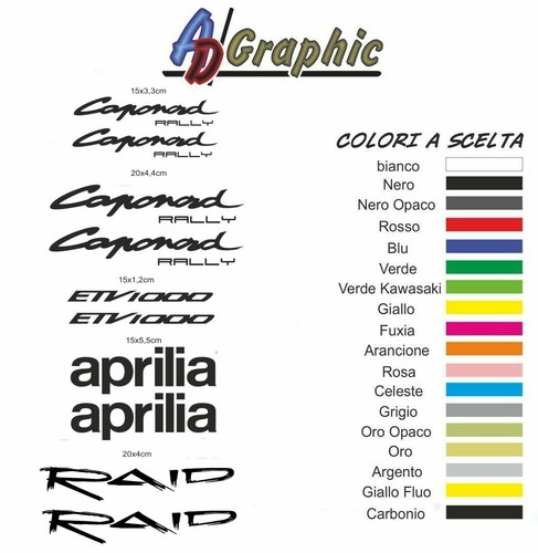 Adesivi adesivo Stickers sticker compatibile aprilia caponord rally ...