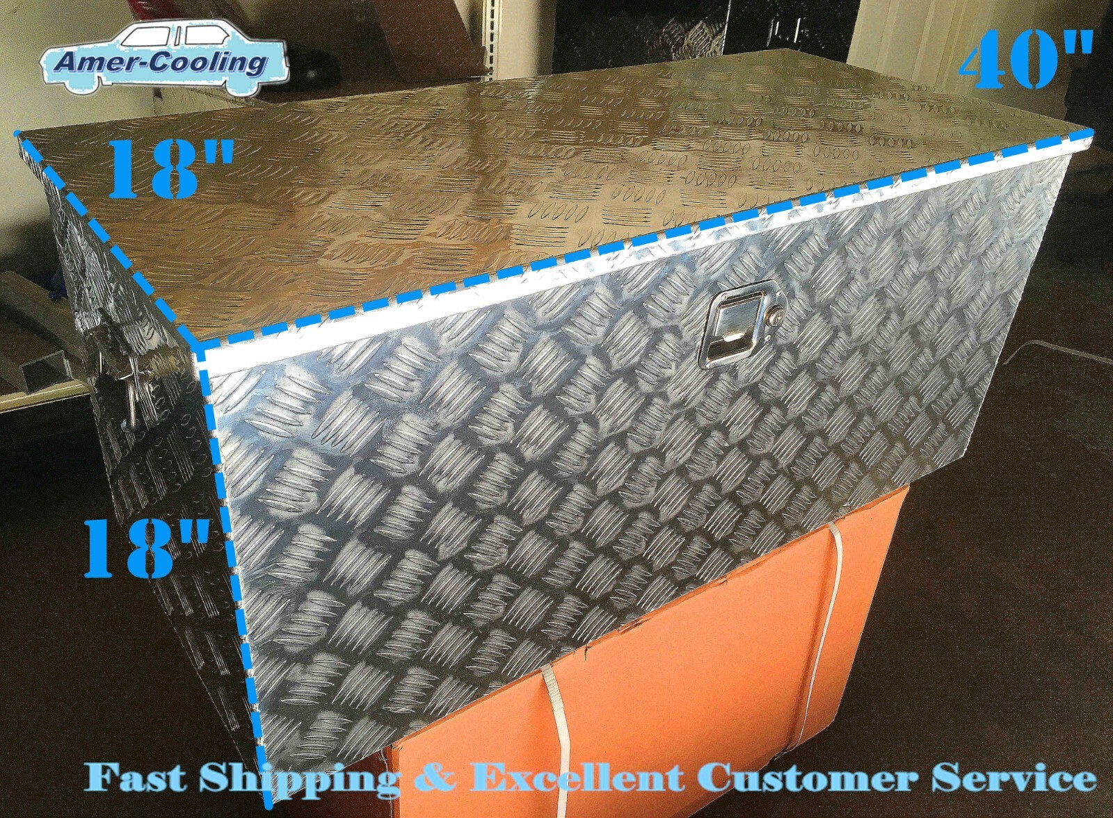 Aluminum Truck Underbody Tool Box Trailer RV Tool Storage Under Bed 40 ...