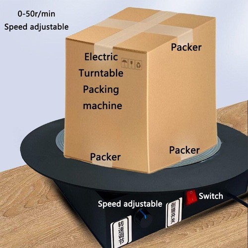 40*40cm Electric Turntable Packing machine Tape express rotary ...