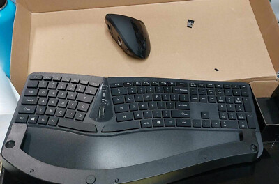 Perixx PERIDUO-605 Wireless 2.4 Ergonomic Fullsize Keyboard & Mouse ...