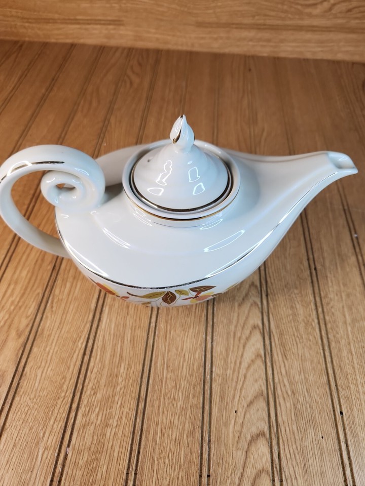 Teapot Hall Jewel Tea Autumn Leaf Aladdin Tea Pot With Infuser | eBay