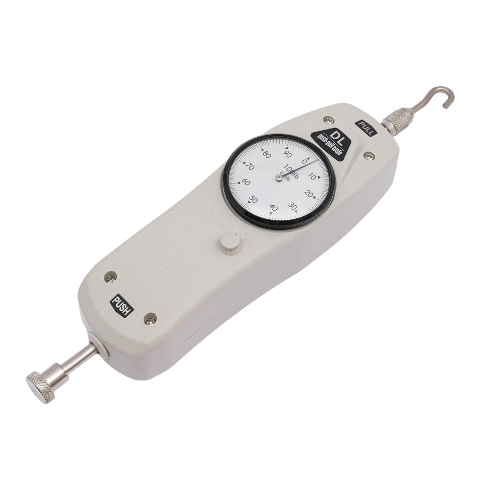 100 Lbs Push Pull Force Gauge,Force Tester Force Gauge w/ 2 Modes & 5 ...